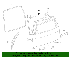 2019-2024 GM Body Side Frame Drain Hole Plug 15184051 GM ...
