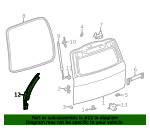 2021-2024 Chevrolet Tahoe Driver Side Liftgate Inner Panel Access Hole ...