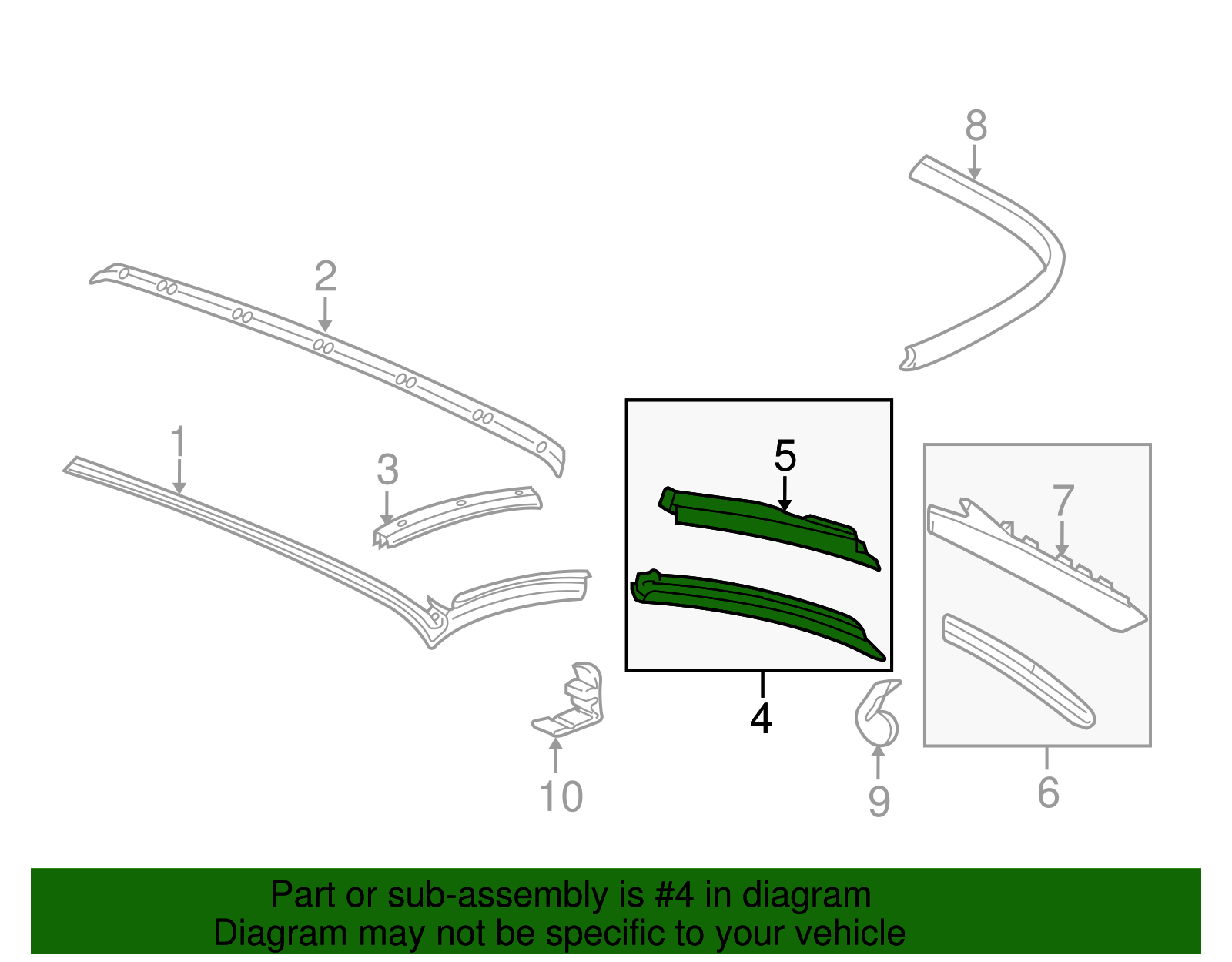 2006-2013 Porsche 911 Upper Weather-Strip 997-561-913-03 | Sunset Porsche Parts