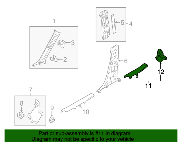 2016-2020 Mazda CX-3 Rear Sill Plate - Driver's Side (LH) D09W-68-740A ...