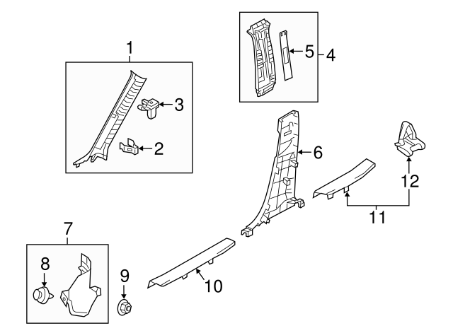 2016-2020 Mazda CX-3 Rear Sill Plate - Driver's Side (LH) D09W-68-740A ...