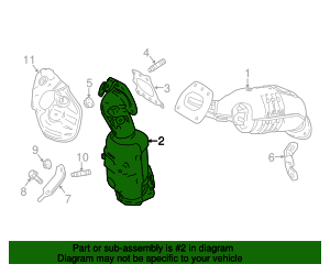 2017-2020 Toyota Exhaust Manifold 17150-0P331 | Toyota Parts Center