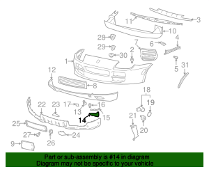 2003-2006 Porsche Cayenne Radiator Support Air Deflector 955-505-513-00 ...