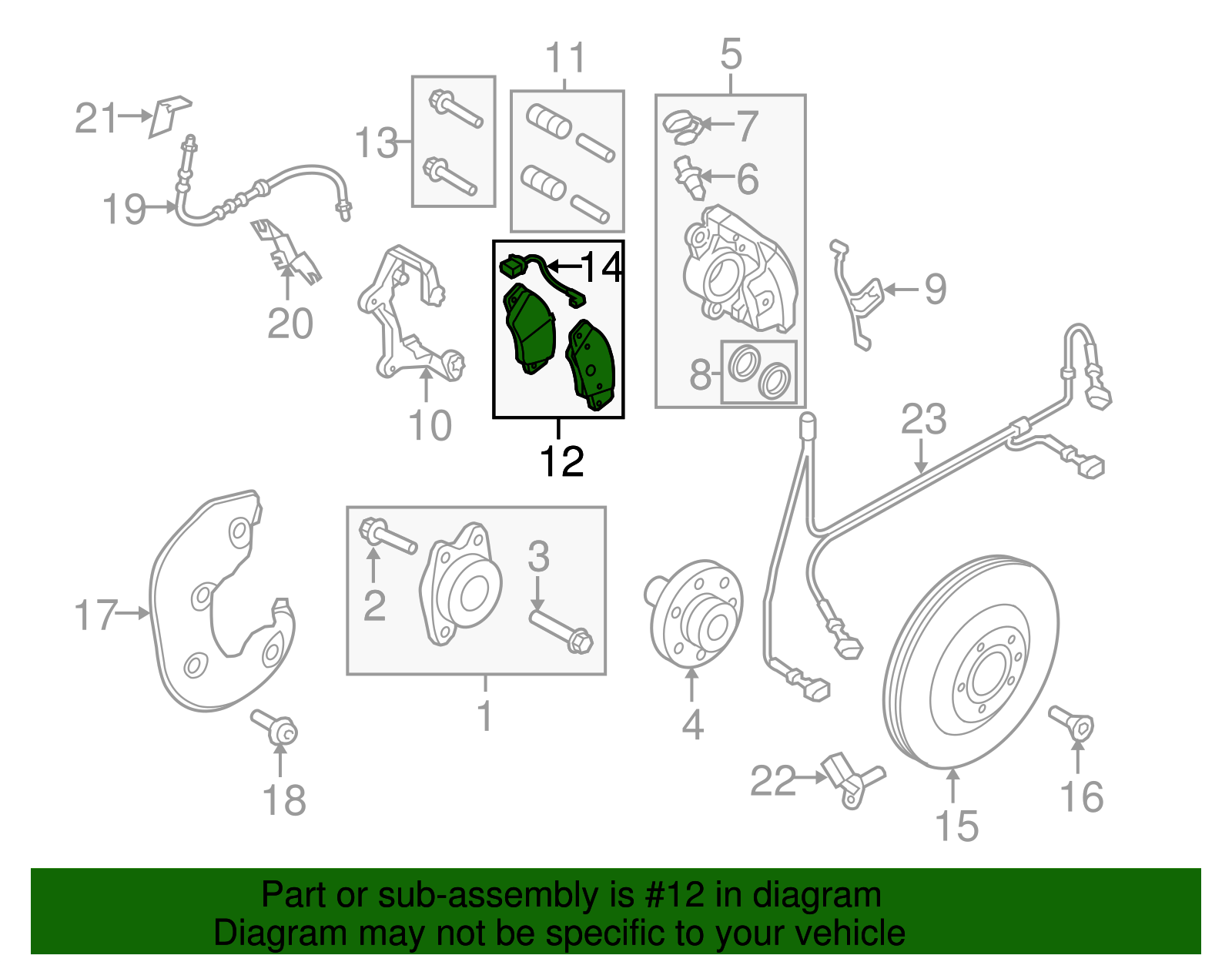 2009-2017 Audi Brake Pads 8R0-698-151-S | Audi Parts