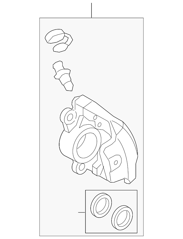 8K0-615-124-J - Disc Brake Caliper 2009-2017 Audi | Audi OEM Parts