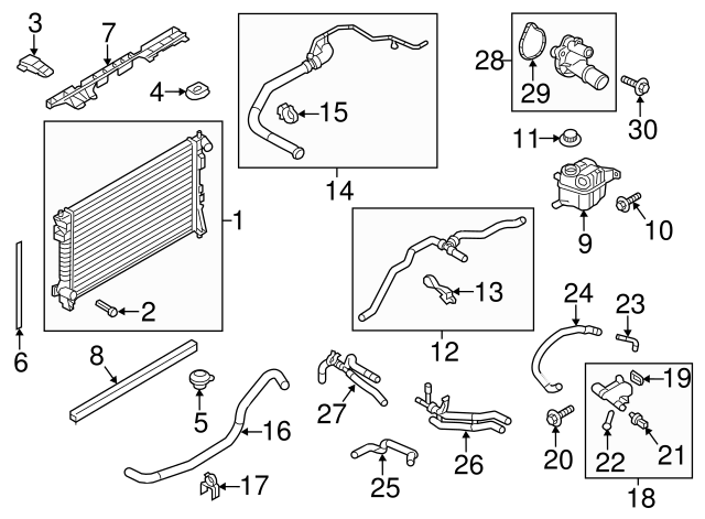 2013-2018 Ford Heater Hose DG1Z-8B081-A | Varsity Ford