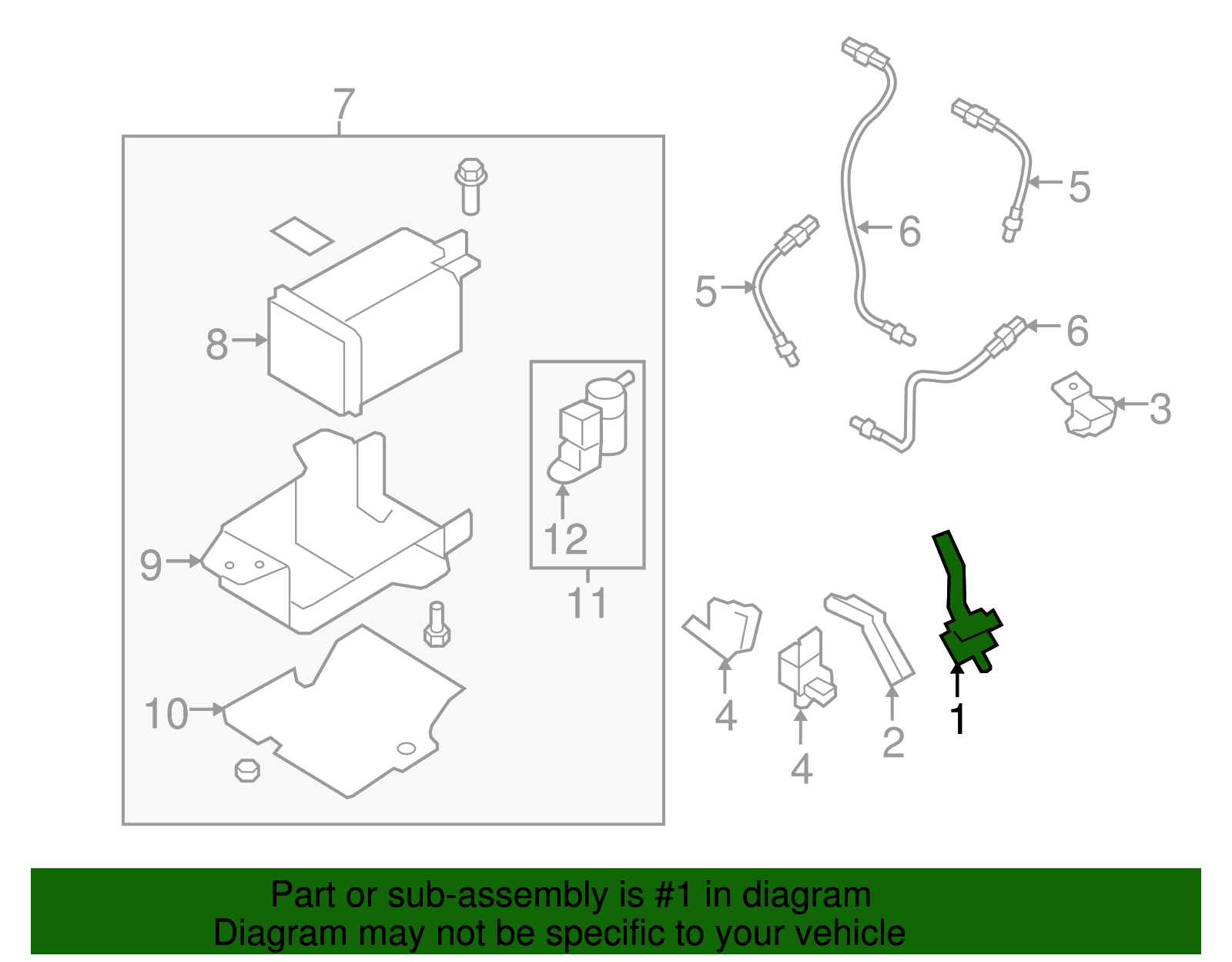 29014-3E400 - Purge Control Valve - 2007-2009 Hyundai Santa Fe ...