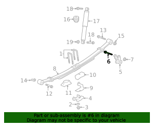 2019-2024 GM Rear Spring Shackle Bolt 11548769 GM | GMPartsDirect.com