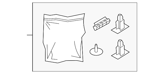 4G0-898-909 - Rocker Molding Mount Kit 2012-2015 Audi | Audi OEM Parts