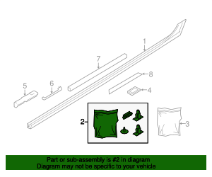 2016-2018 Audi Rocker Molding Mount Kit 4G0-898-909-C | OEM Parts Online