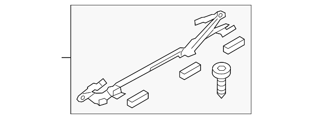 2016-2017 Volkswagen Touareg Guide Assembly 7P0-898-738-A | QuirkParts