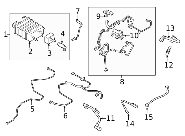 FT4Z-9S468-G 2015-2023 Ford Hose & Tube Assembly | Fairway Ford Parts