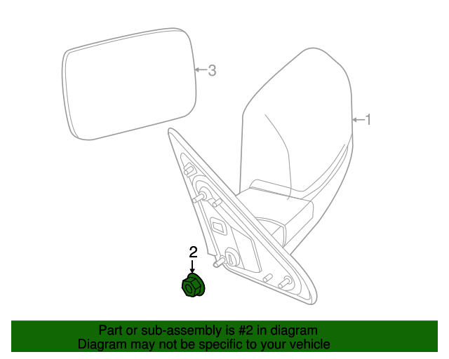 2003-2024 Mopar Mirror Assembly Nut 06101968 | Mopar Parts Canada