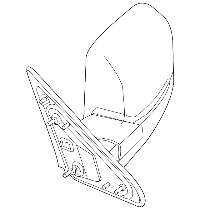 68412884AC - Outside Rear-View Mirror Right - 2013-2018 Mopar | Mopar ...