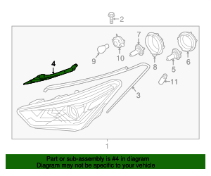 2013-2019 Hyundai Headlamp Assembly Bracket 92141-2W000 | OEM Parts Online