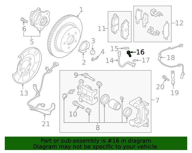 46356-0E00A - Brake Hose Bolt - 2019-2020 Infiniti QX50 | Discount ...