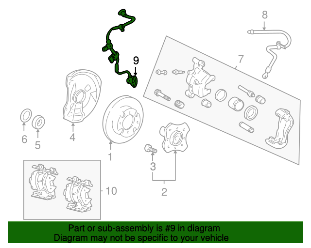2000-2005 Hyundai Accent ABS Wheel Speed Sensor 95671-25200 | OEM Parts ...