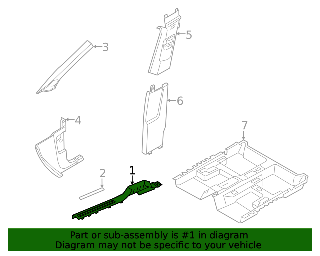 2022-2023 Volkswagen Taos Scuff Plate 2GJ-853-371-82V | QuirkParts