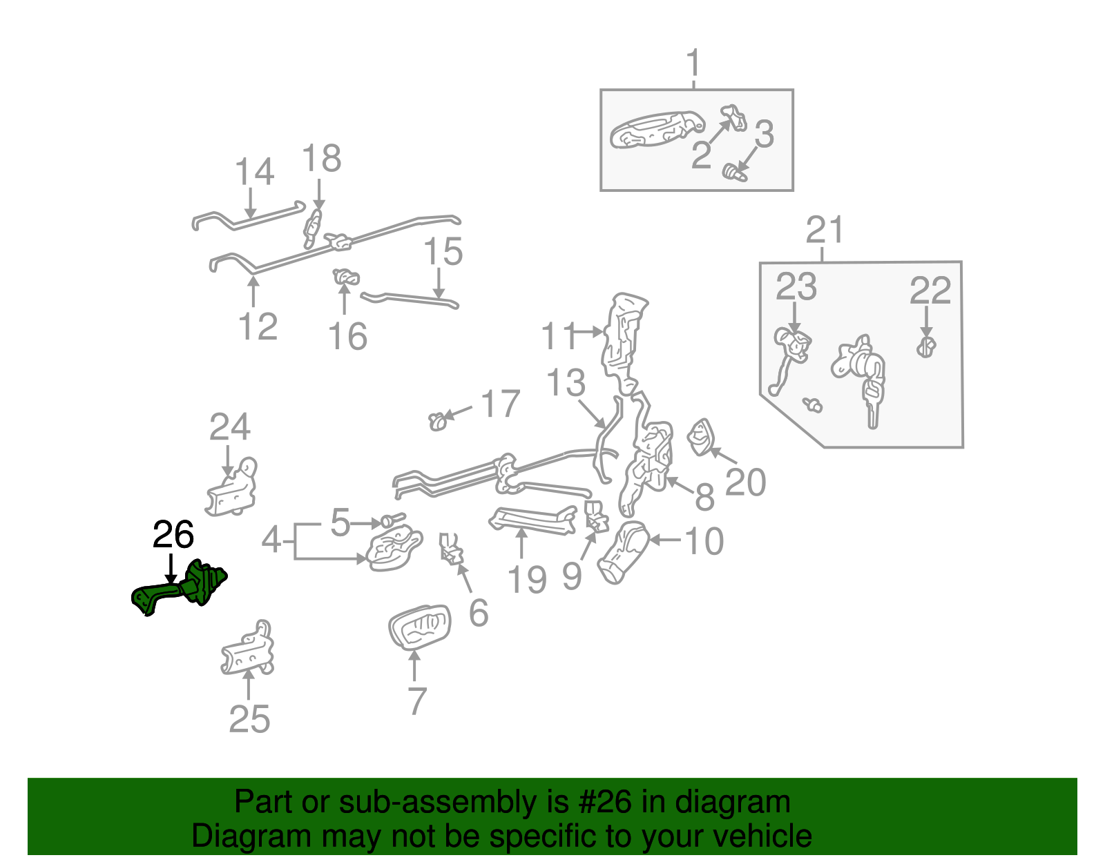 68610-08010 - Door Check 1998-2003 Toyota Sienna | AutoNation Parts
