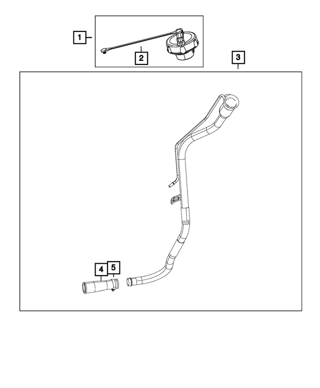 MOPAR GENUINE FUEL FILLER CAP - 52030389AB - 52030389AB | Mopar Online ...