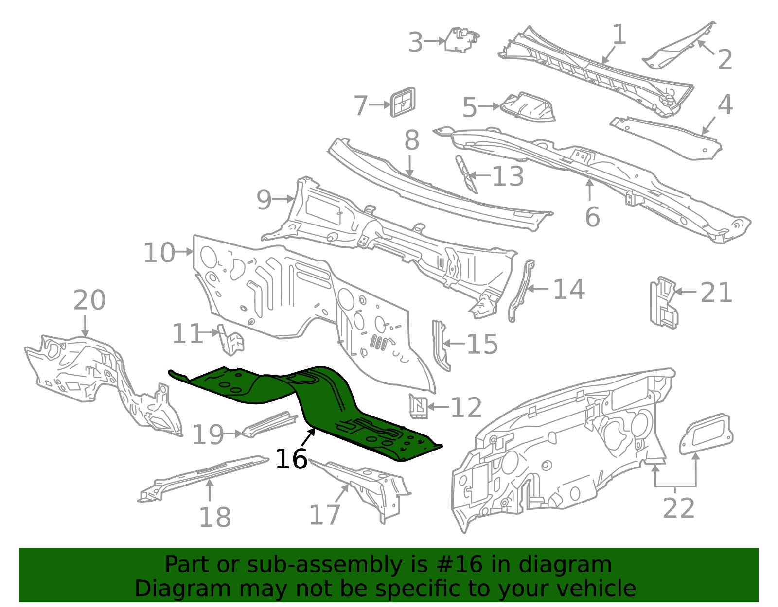 2019-2022 Chevrolet Dash Lower Extension Panel 84666755 | Auto Parts ...
