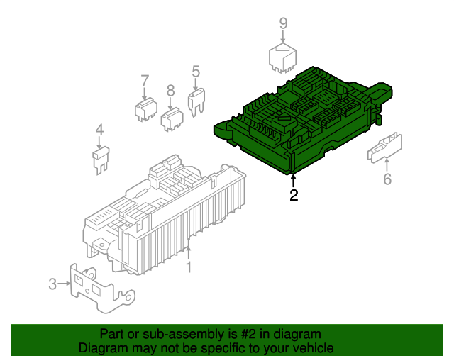 61146931687 - 2007-2013 BMW X5 Distribution Box (61-14-6-931-687) | BMW ...