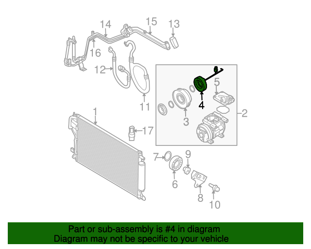 2005-2009 Hyundai Tucson Clutch Coil 97641-2D500 | OEM Parts Online