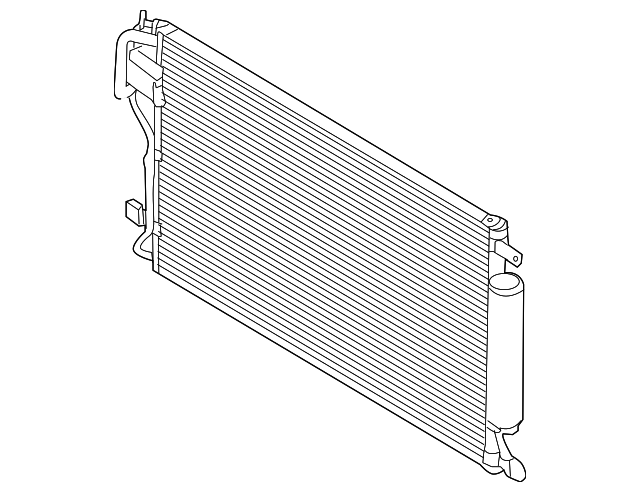 2005-2009 Hyundai Tucson Condenser 97606-2E000 | HyundaiParts.Online