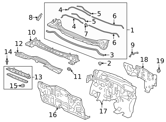 74260-TRW-A00 - Engine Compartment Insulation 2018-2021 Honda Clarity ...