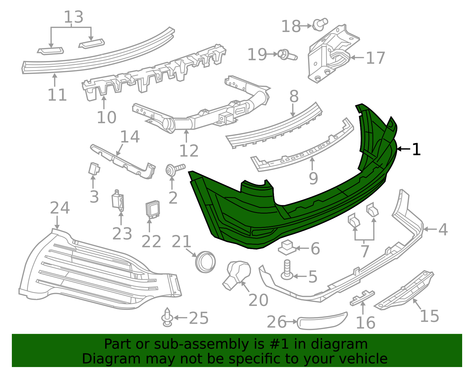 2017-2021 Jeep Grand Cherokee Fascia 68335451AC | Mopar Parts Canada