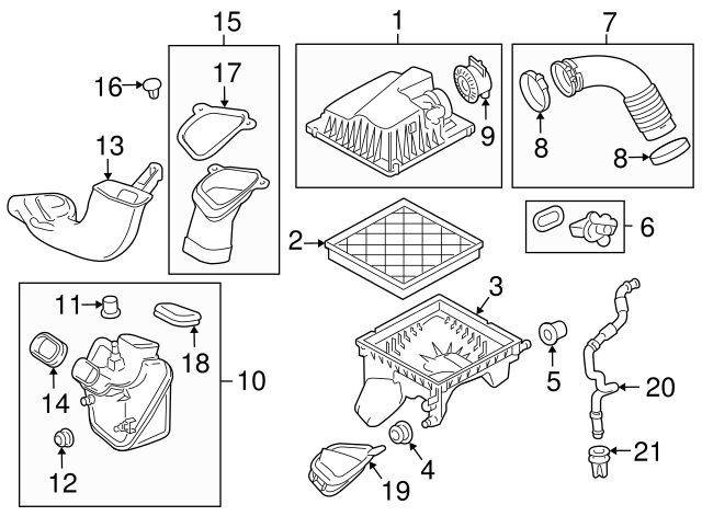Genuine OEM Air Cleaner Outlet Duct Part# 13308302 Fits 2011-2016 ...