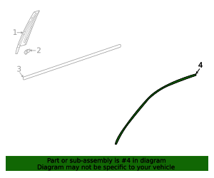 167-725-24-00 - Door Reveal Molding 2021-2024 Mercedes-Benz ...