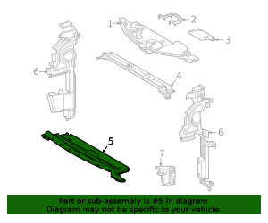 16592-0P020 - Air Guide 2021-2022 Toyota Sienna | Longo Toyota Parts