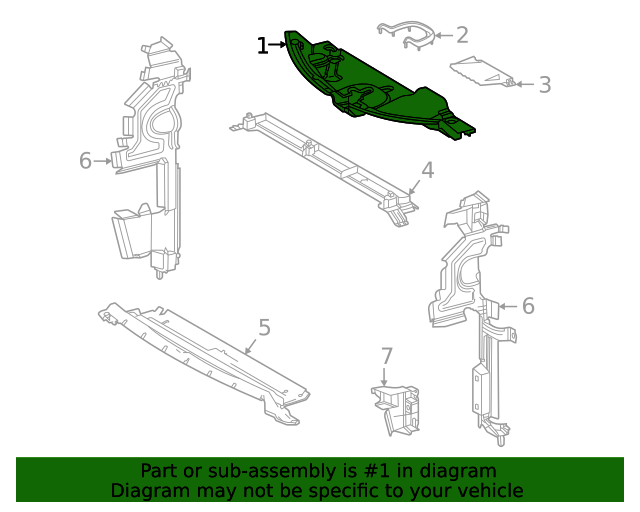 2021-2023 Toyota Sienna Radiator Support Access Cover 53295-08021 ...