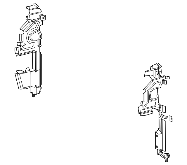 16595-F0230 - Radiator Support Air Deflector 2021-2023 Toyota Sienna ...