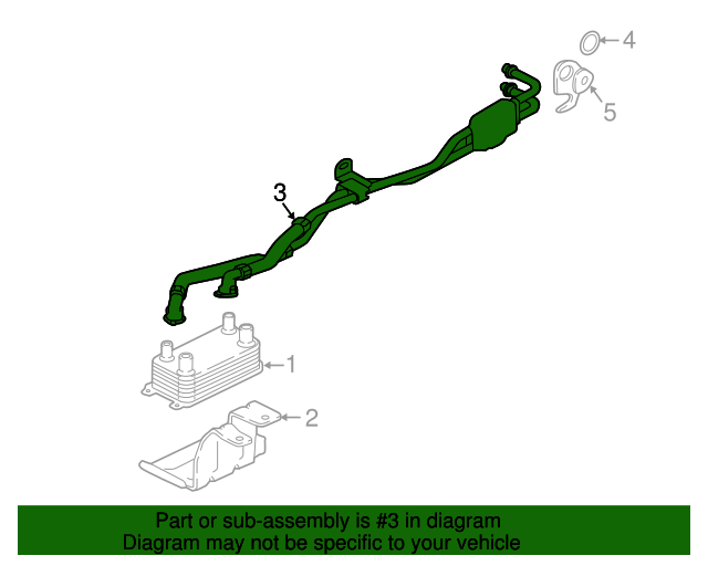 2017-2019 Jaguar F-Pace Oil Cooler Line T4A38055 | JaguarParts.com