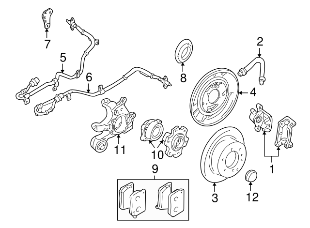 MR510541 - Caliper 2001-2006 Mitsubishi Montero | Mitsubishi Direct Parts