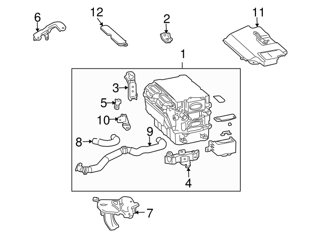 G9239-50040 - Cooler Pipe Bracket - 2008-2016 Lexus LS600h | My L Parts