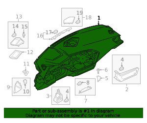 51458099998 - 2019-2023 BMW Z4 Instrument Panel (51-45-8-099-998) | BMW ...