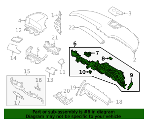 2022 Hyundai Tucson Center Panel 84760-CW100-NNB | OEM Parts Online