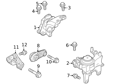 Engine & Trans Mounting for 2023 Mitsubishi Outlander | Mitsubishi ...