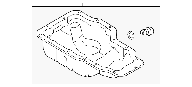 2012-2016 Kia Oil Pan 21510-2E022 | TascaParts.com