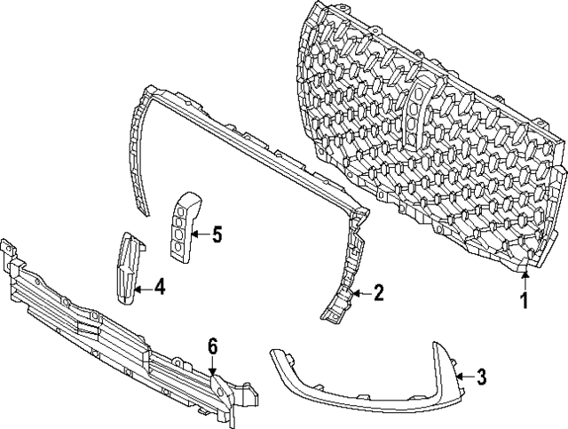2023-2024 Lincoln Corsair Grille Assembly Radiator PJ7Z-8200-SE ...