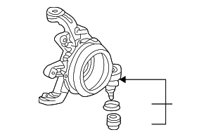 OEM 2000-2003 Honda S2000 Knuckle, R Rear 52210-S2A-000 | Honda ...