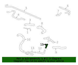 19108-5BA-A00 - Water Pipe 2016-2021 Honda Civic | Honda Parts Online