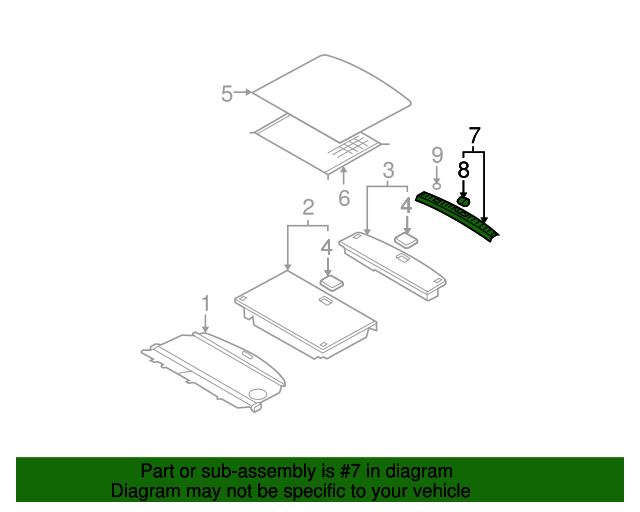 Hyundai - 85770-0W000-J4 - Rear Sill - 2008-2009 Hyundai Santa Fe | OEM ...