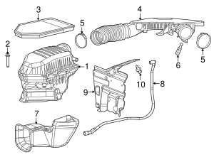 2020-2021 Mopar Air Inlet Duct 68413346AA | TascaParts.com