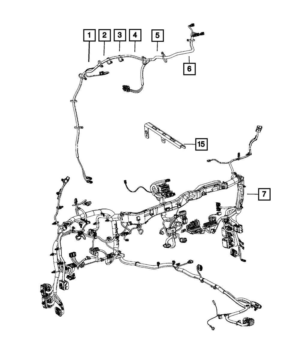 68350833AD - High-Quality Instrument Panel Wiring for 2018 Jeep ...
