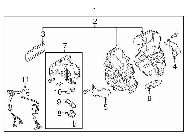 2017-2020 Nissan Rogue Sport AC & Heater Assembly 27110-6FK0A ...