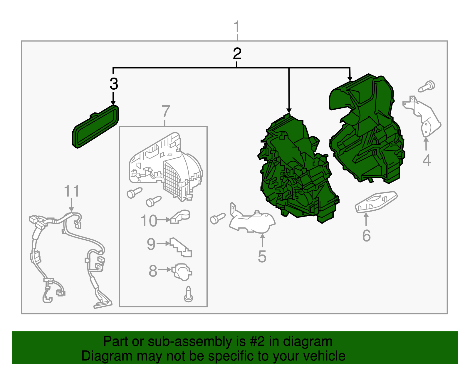 2017-2020 Nissan AC & Heater Assembly 27110-6FK0A | Nissan Parts Central